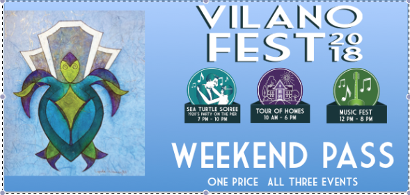 Weekend pass visual – Vilano Fest